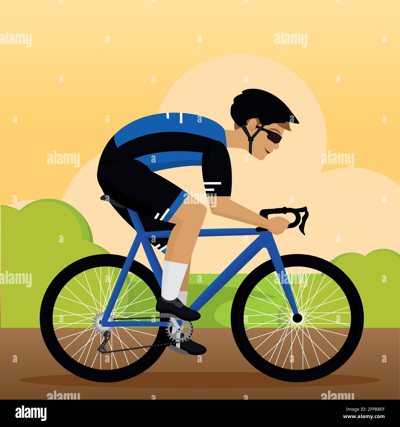Professional road cyclist vector image hi-res stock photography and ...