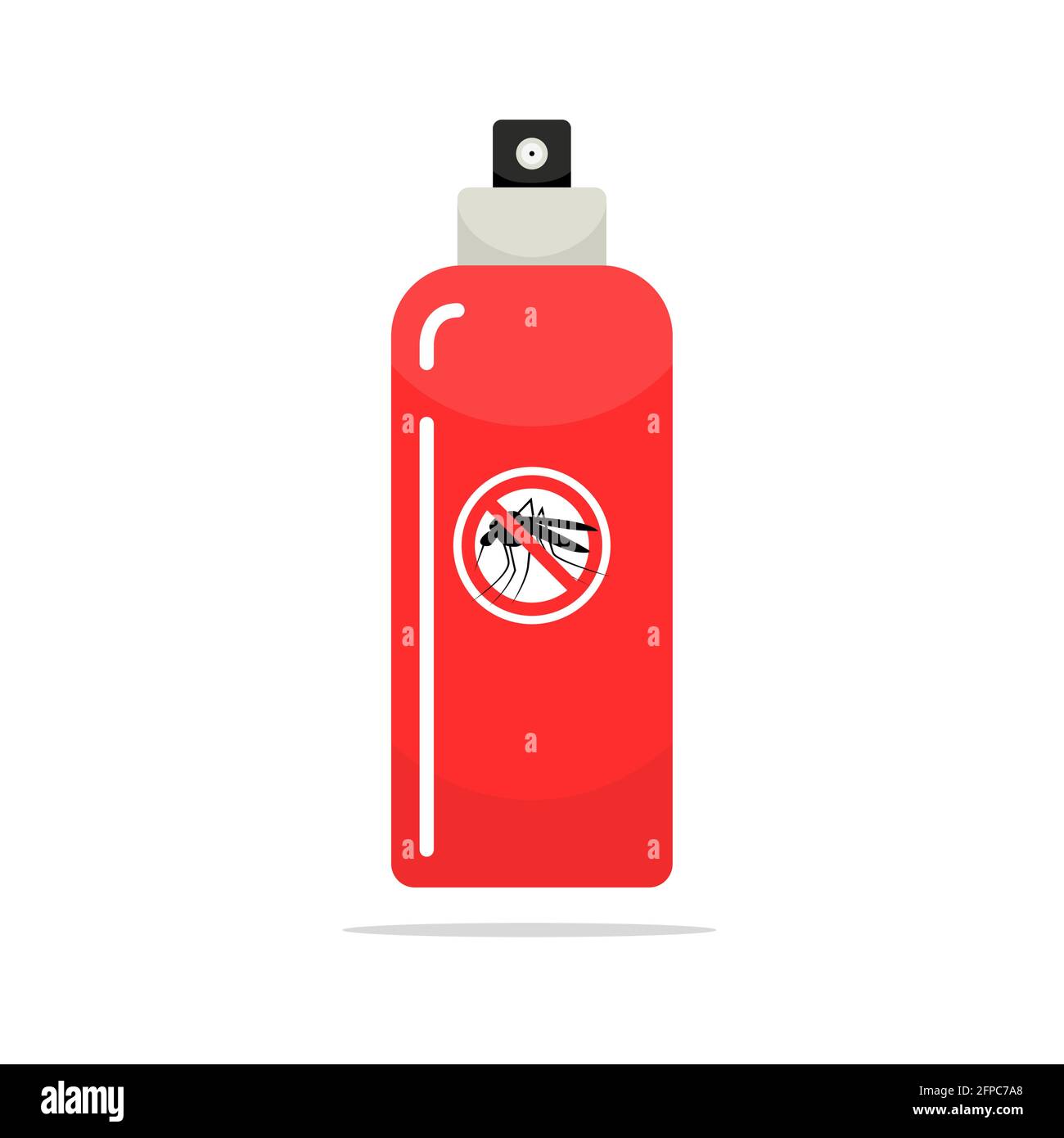 Mosquito insect reppelent bottle icon. Bug and mosquito reppelent spray ...