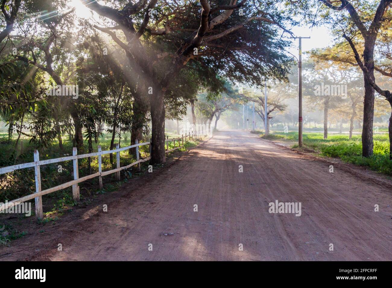 Road near Ananda temple in Bagan, Myanmar Stock Photo - Alamy