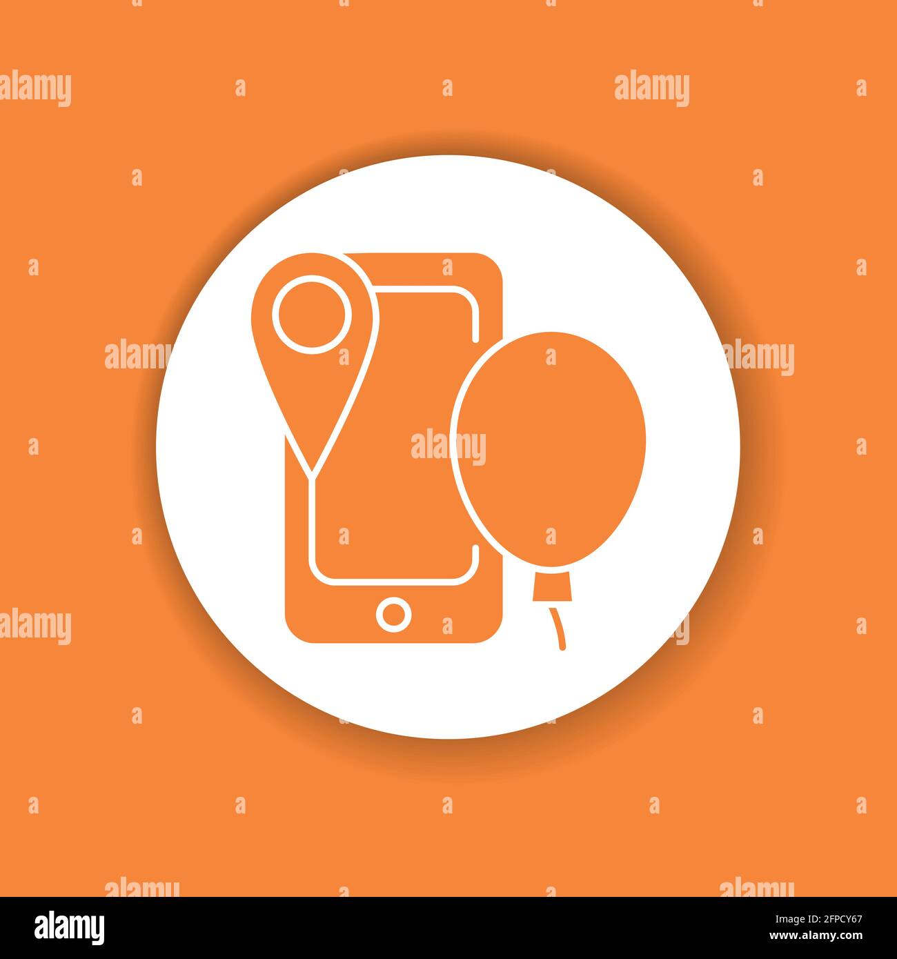 Choice location, design glyph color icon. Event management. Sign for ...