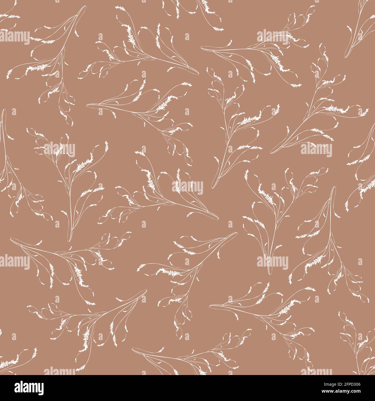 Botanical seamless pattern. Plant texture for fabric, wrapping ...