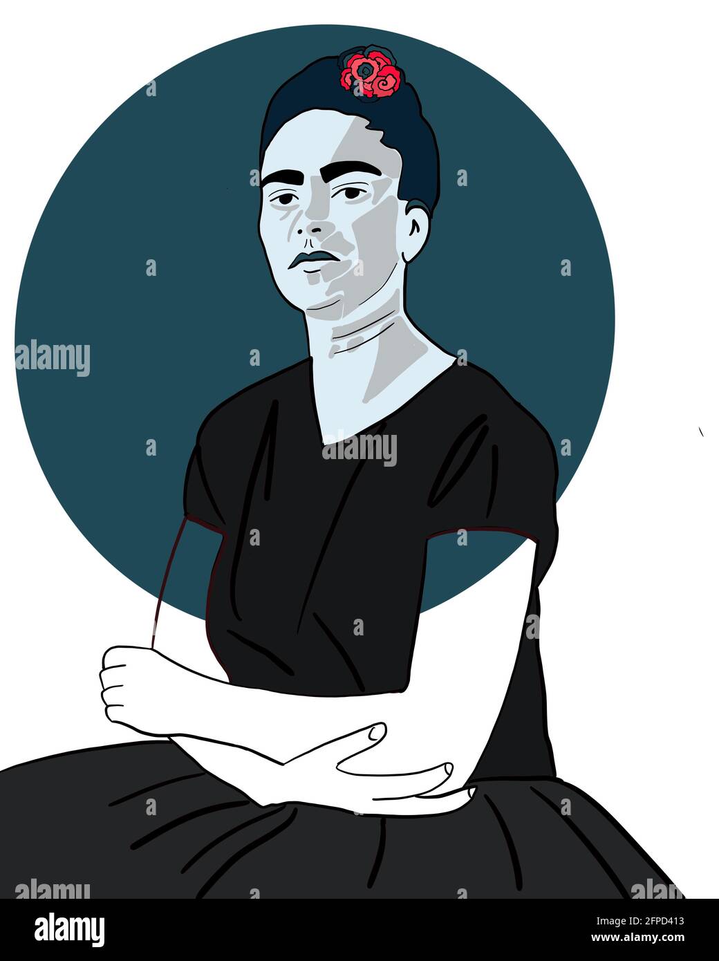 Portrait spanish girl with flowers hi-res stock photography and images ...