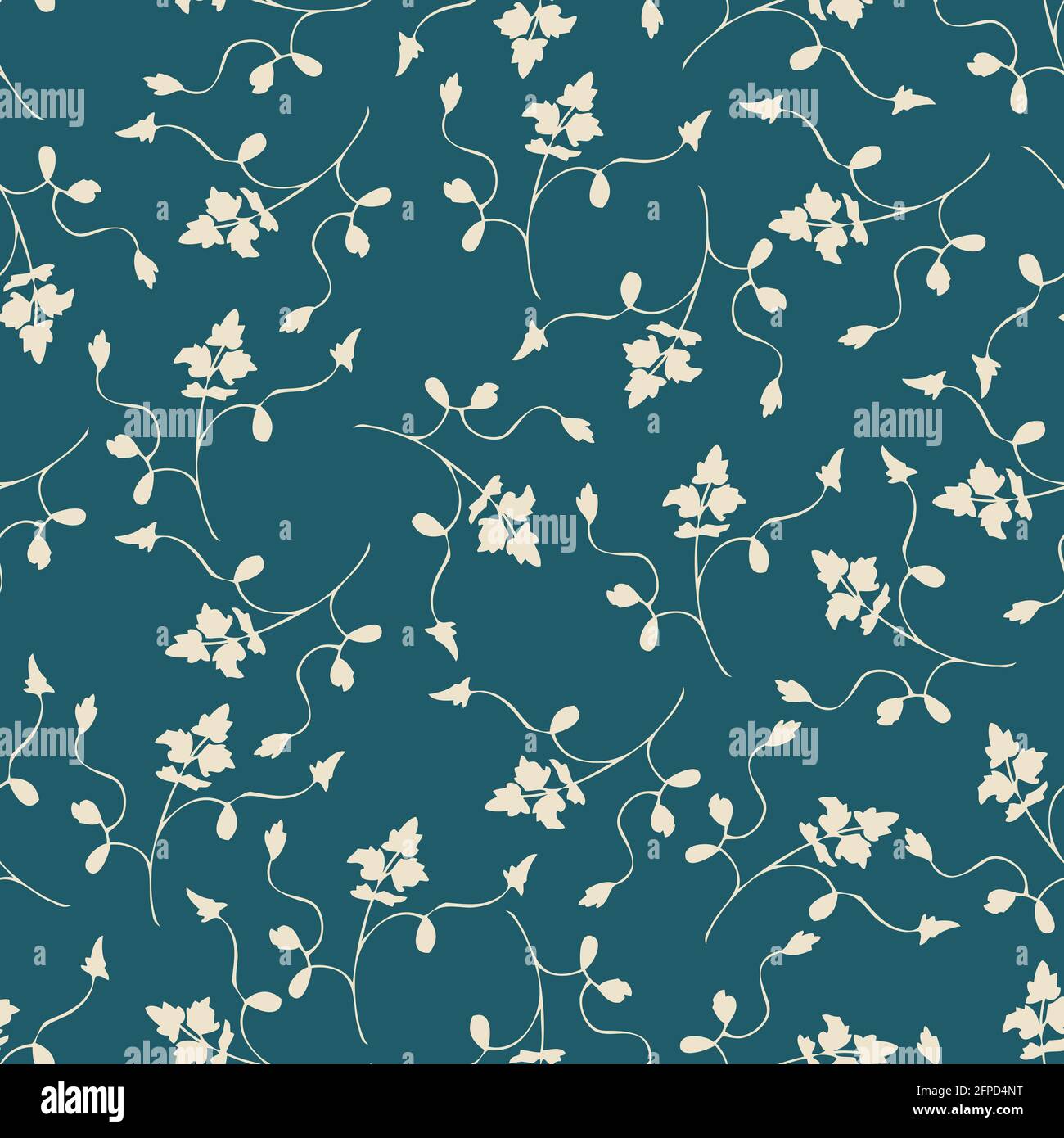 Botanical seamless pattern. Plant texture for fabric, wrapping ...