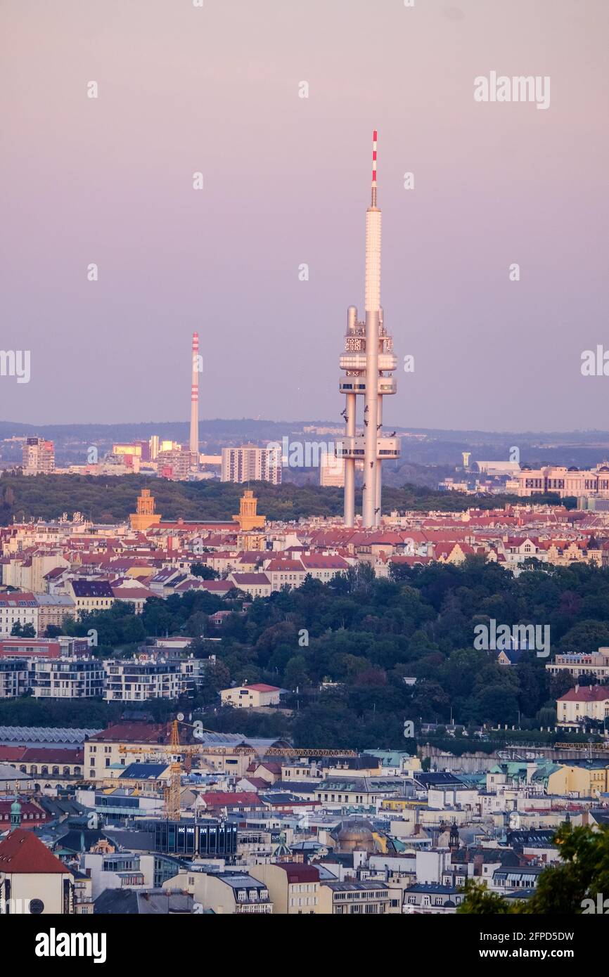 Prague petrin tower view hi-res stock photography and images - Alamy