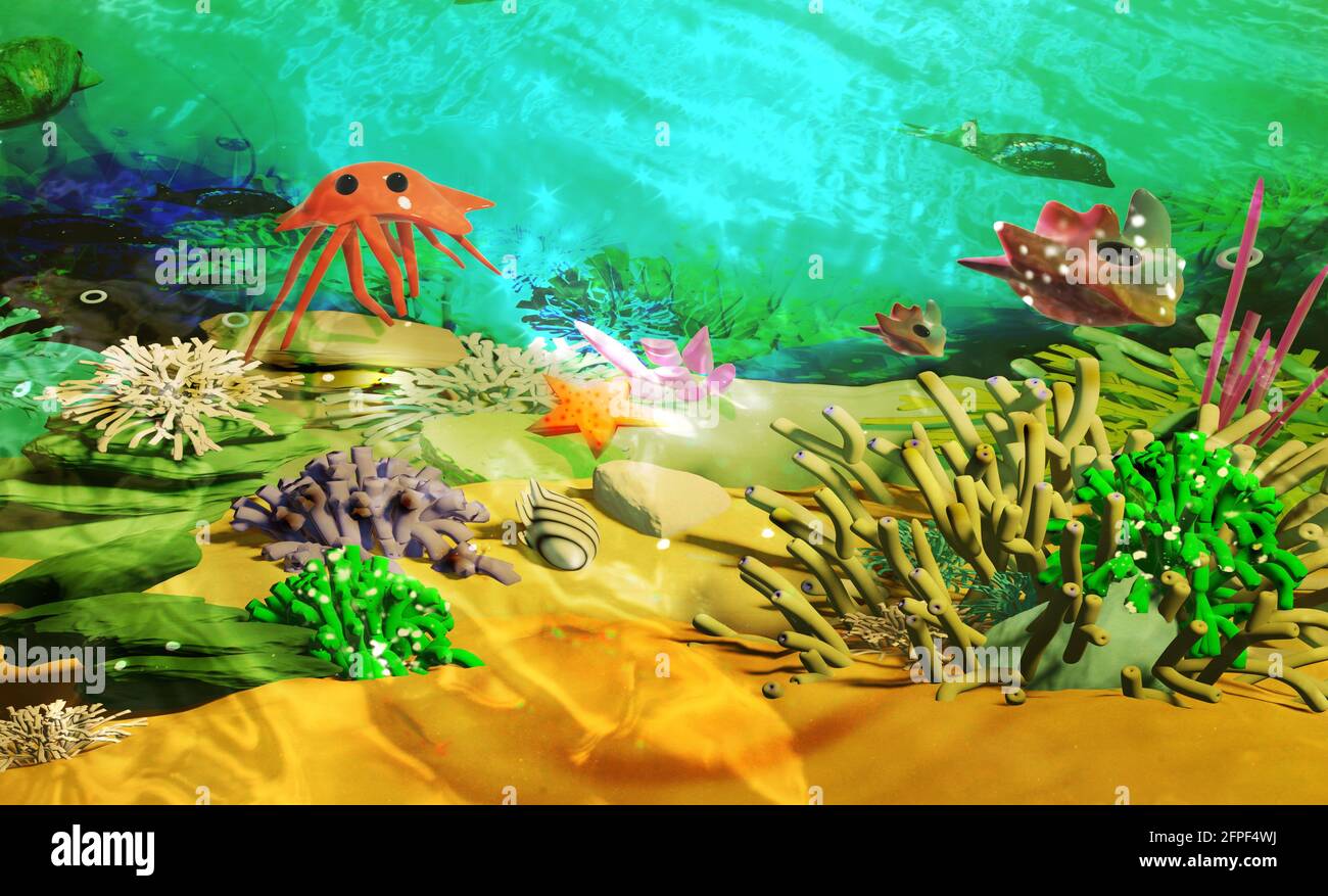 3d Coral Reef Backgrounds