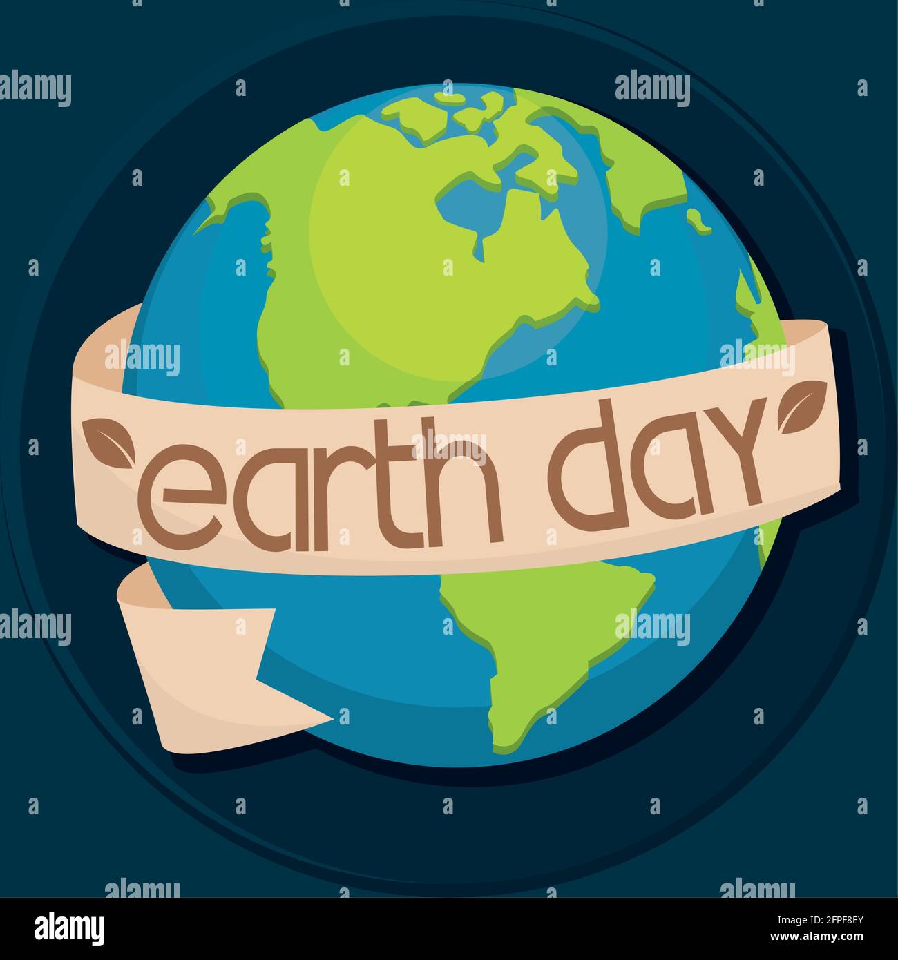 Earth day poster Planet Earth Vector illustration Stock Vector Image ...