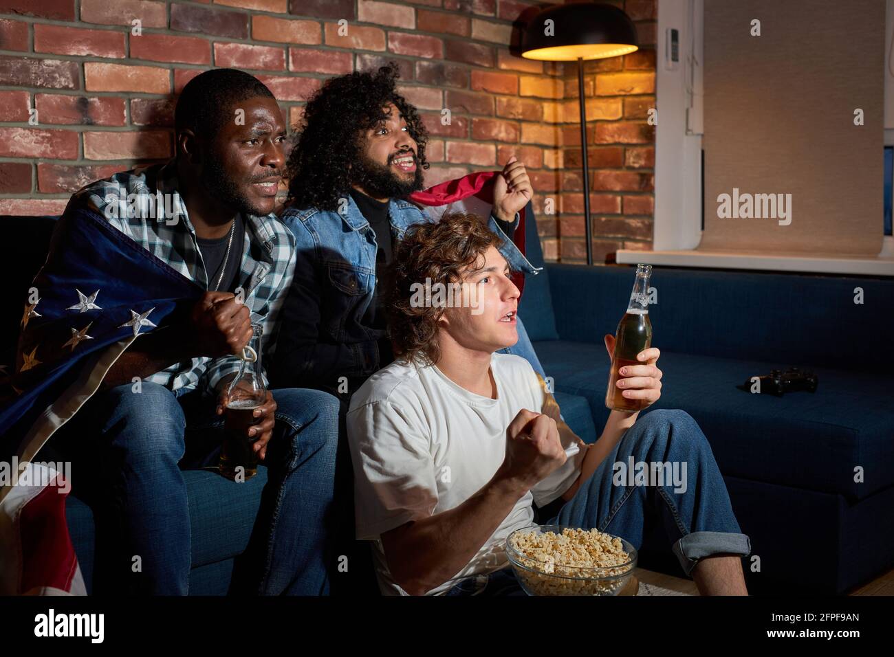 Guys Watching Basketball