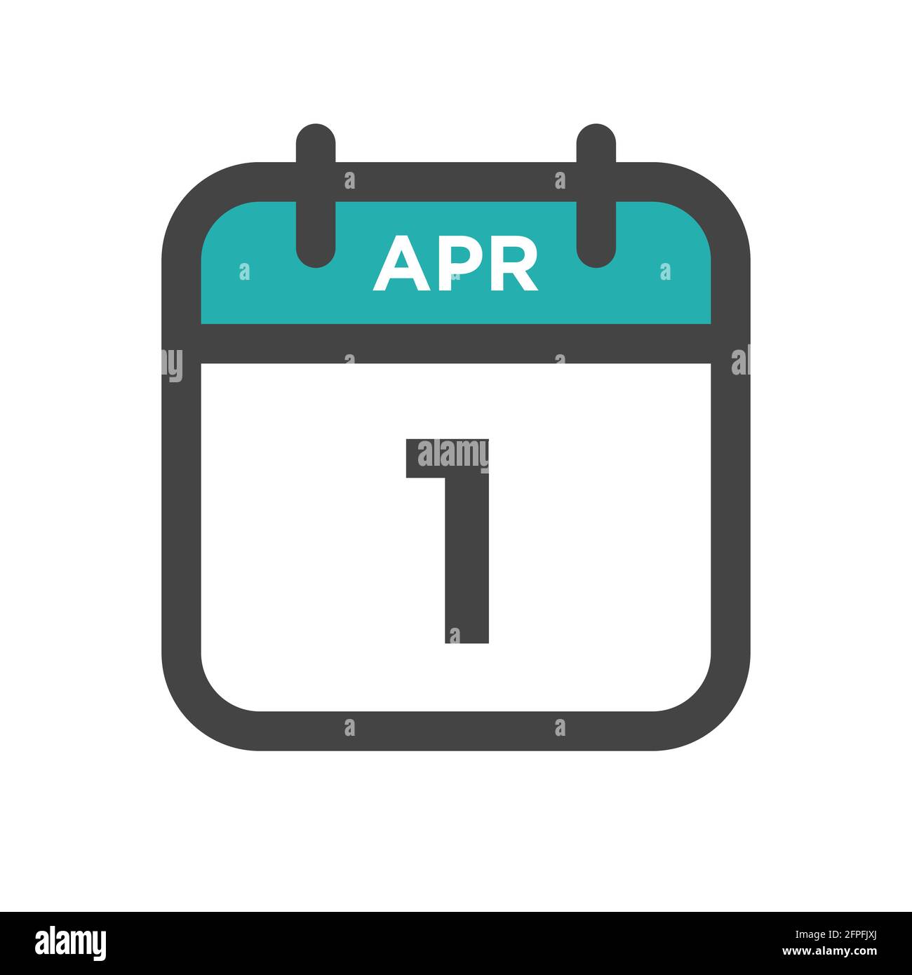 April 1 Calendar Day or Calender Date for Deadline or Appointment Stock ...