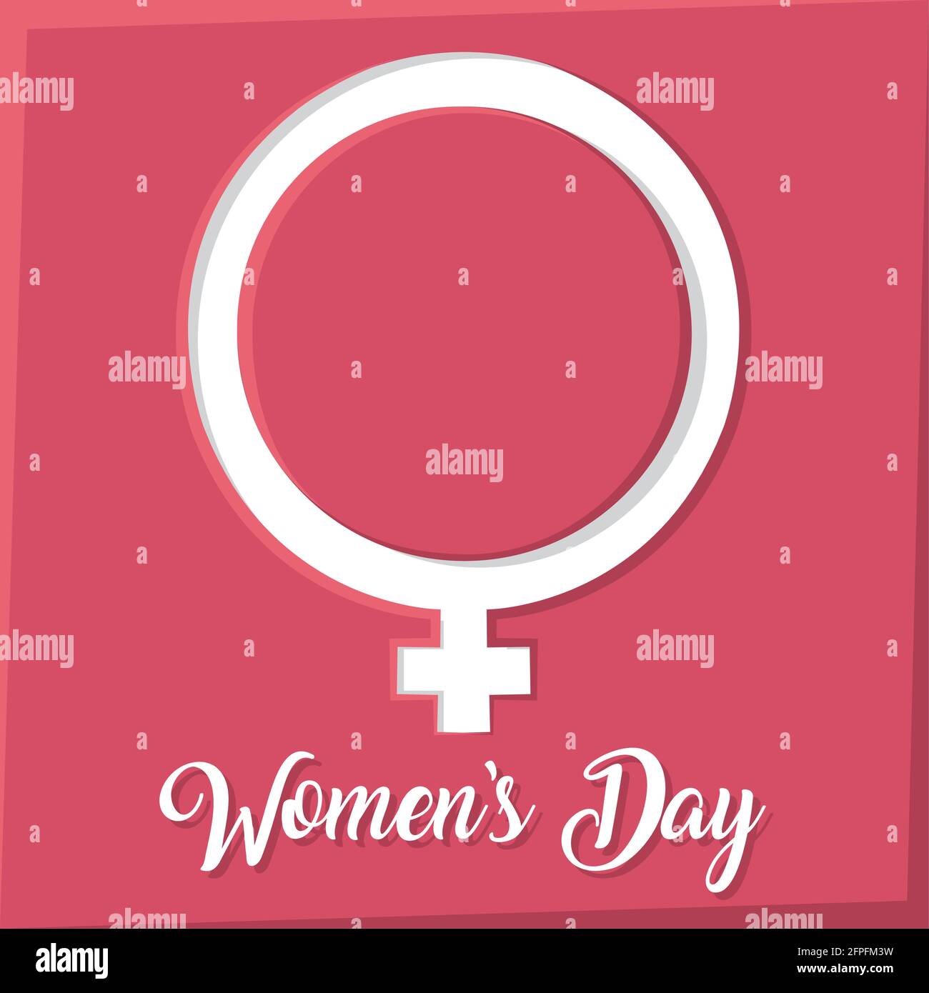 Female woman symbol Women day Vector illustration Stock Vector Image ...