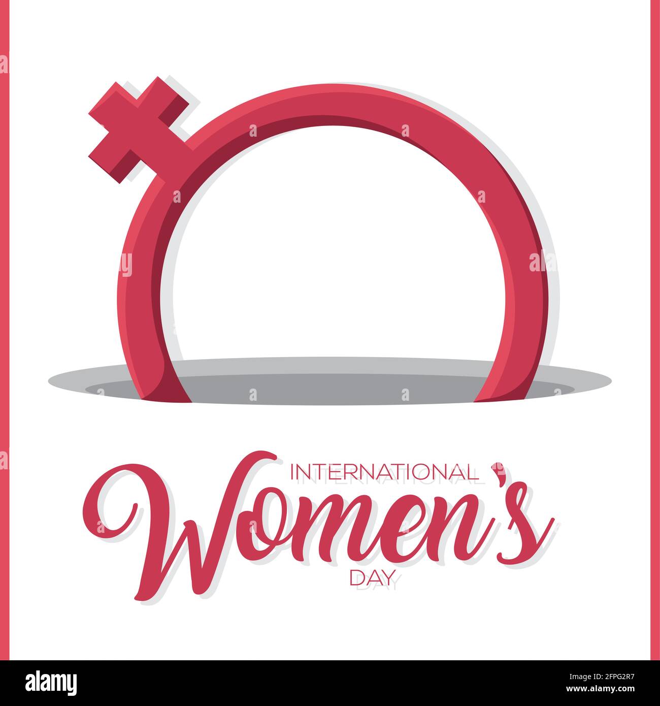 Female woman symbol Women day Vector illustration Stock Vector Image ...