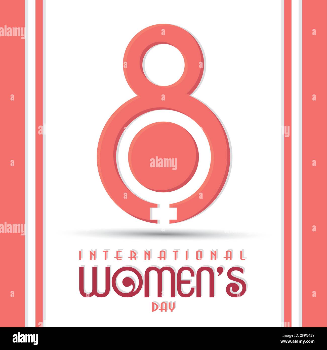 Female woman symbol Women day Vector illustration Stock Vector Image ...