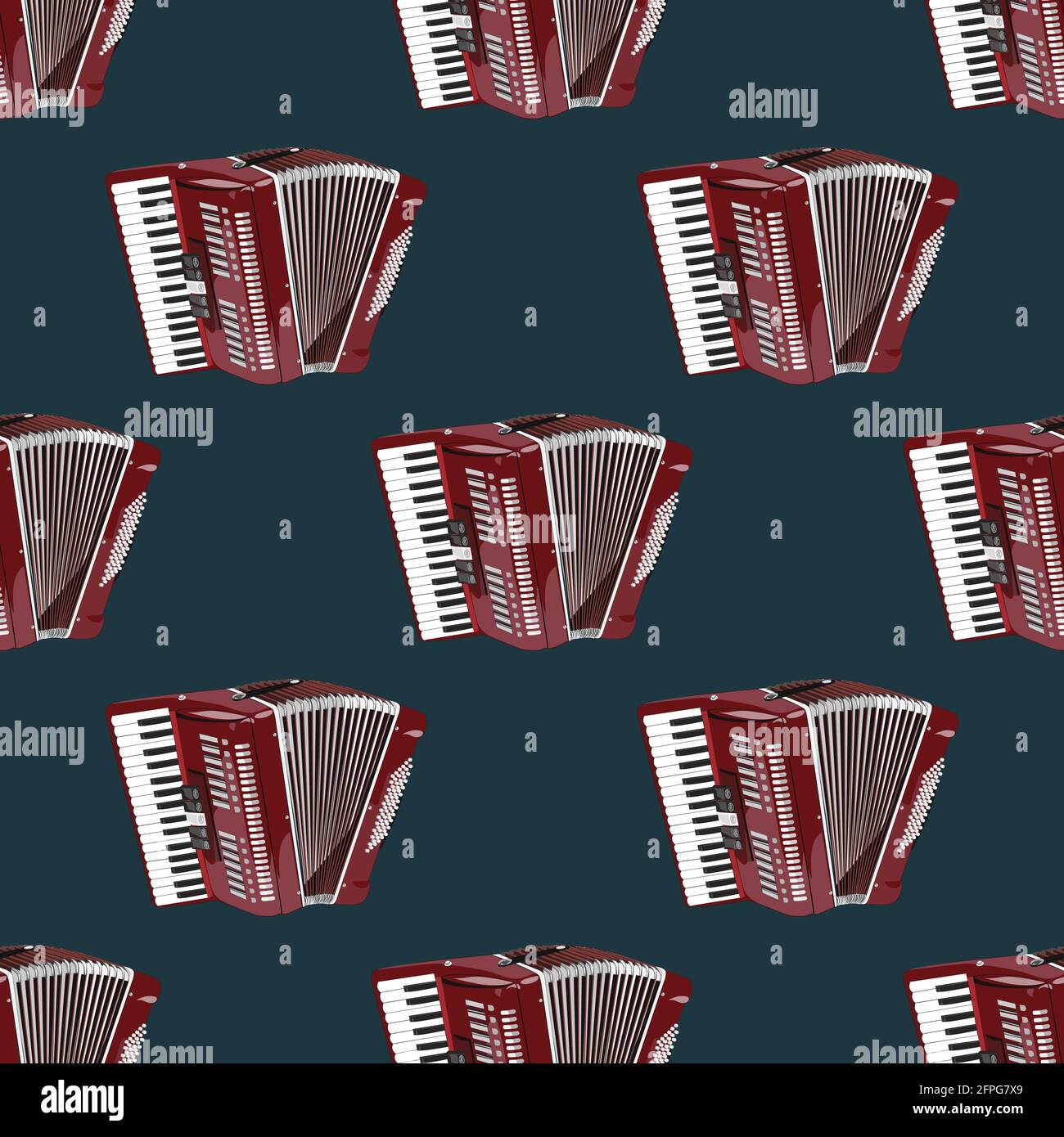 Traditional music accordion Stock Vector Images - Alamy