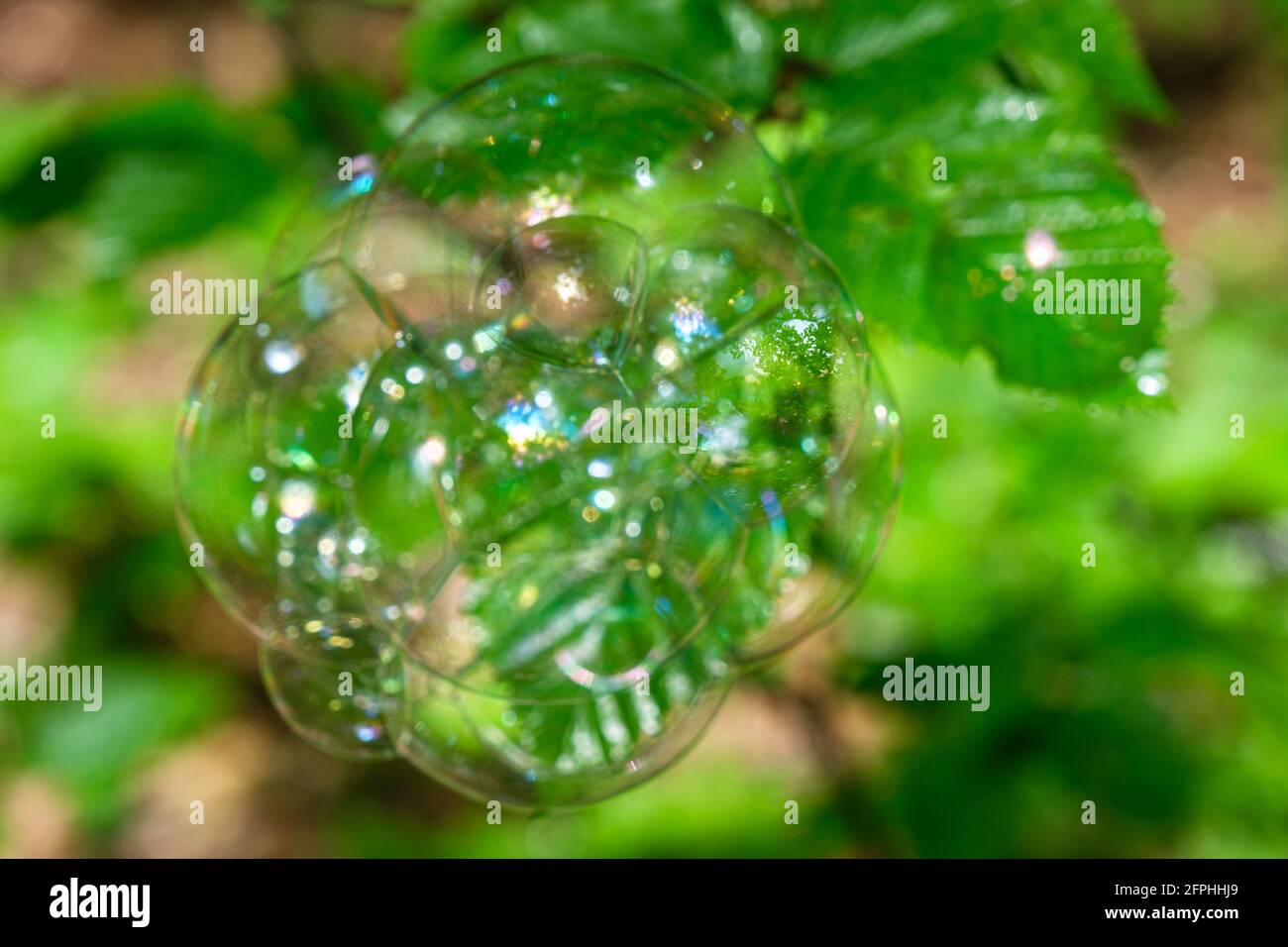 Cute little kid blowing bubbles hi-res stock photography and images - Alamy