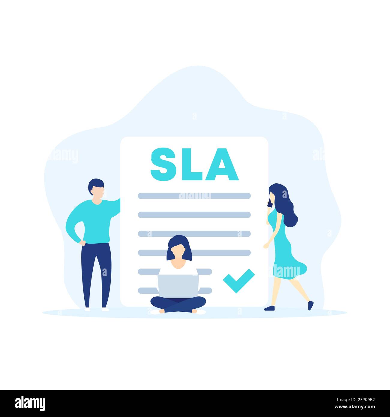 Service level Stock Vector Images - Alamy