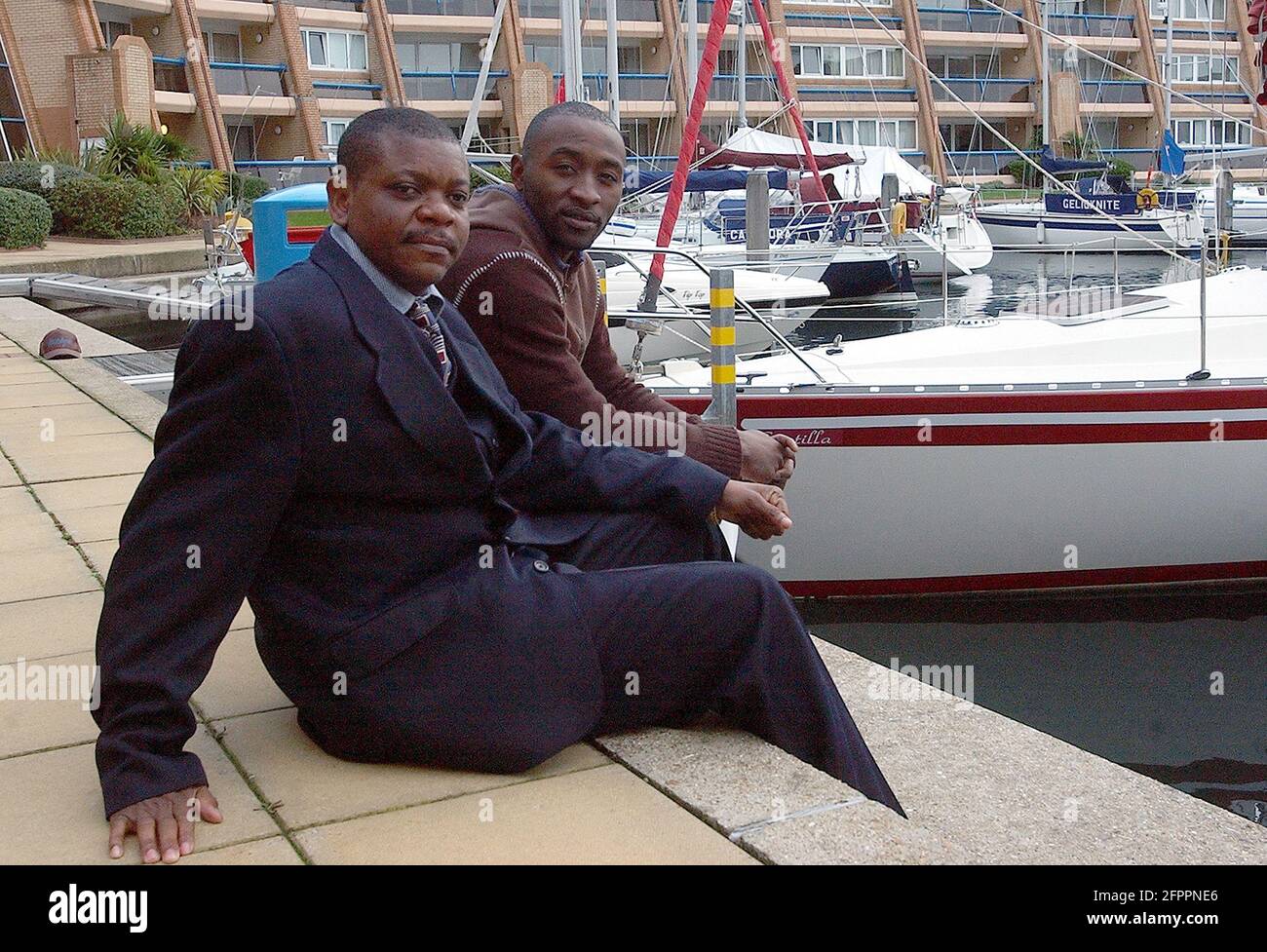 PORTSMOUTH STRIKER LUA LUA WITH FELLOW CONGOLESE COUNTRYMAN ASYLUM ...