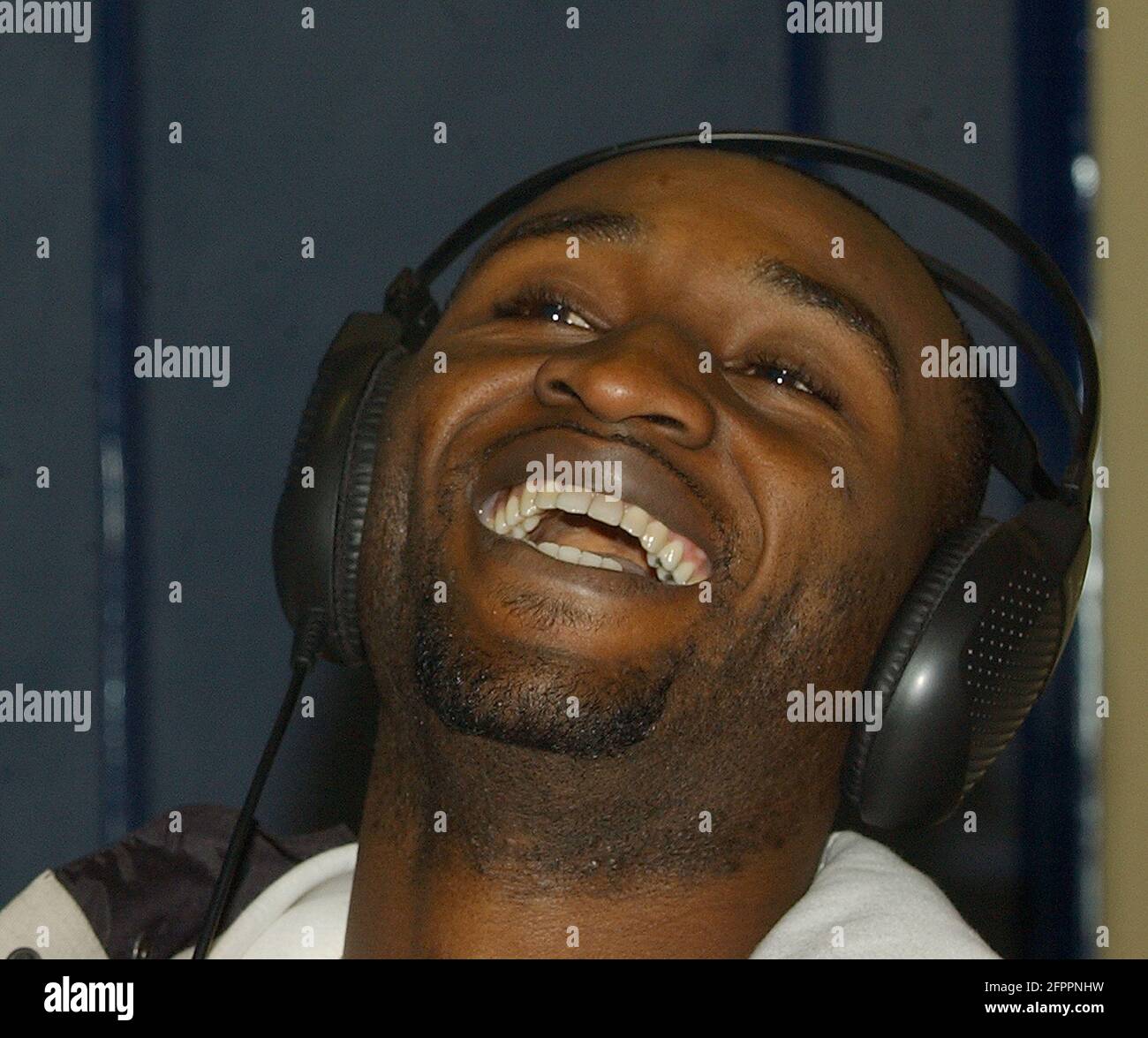 PORTSMOUTH STRIKER LUA LUA IN THE STUDIO RECORDING HIS SINGLE WHICH ...