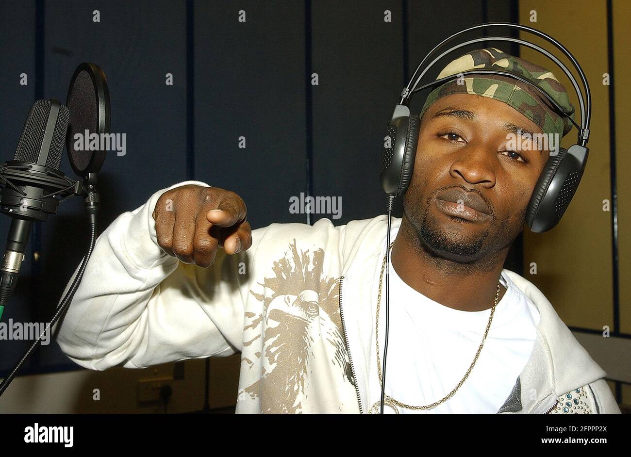 PORTSMOUTH STRIKER LUA LUA IN THE STUDIO RECORDING HIS SINGLE WHICH ...