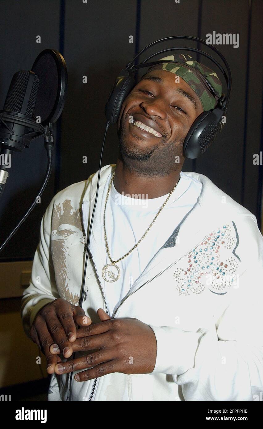 PORTSMOUTH STRIKER LUA LUA IN THE STUDIO RECORDING HIS SINGLE WHICH ...