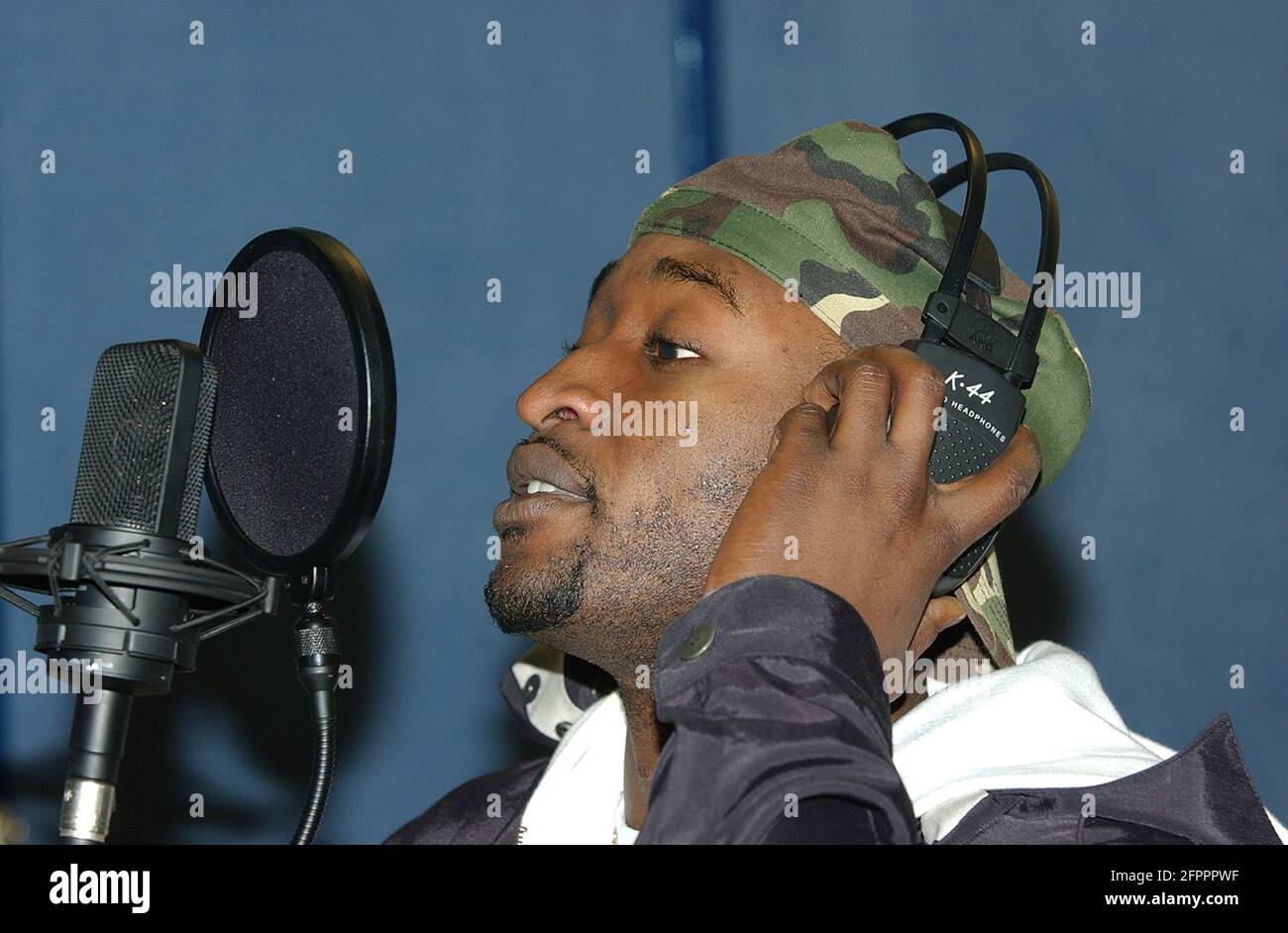 PORTSMOUTH STRIKER LUA LUA IN THE STUDIO RECORDING HIS SINGLE WHICH ...