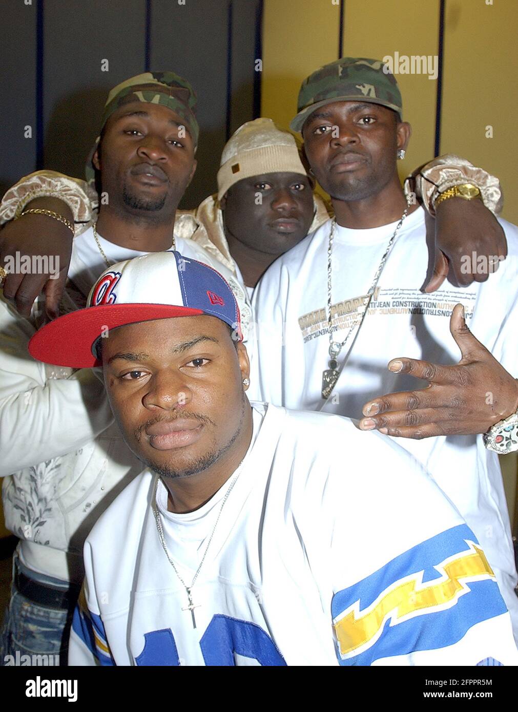 PORTSMOUTH STRIKER LUA LUA , BACK LEFT AND HIS GROUP IN THE STUDIO ...