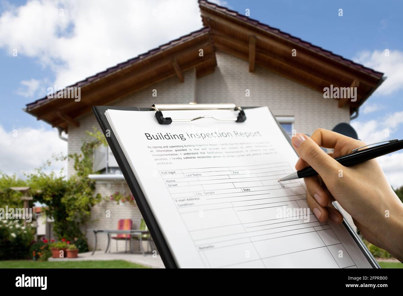 African American Inspector Checking Building Inspection Report Stock ...