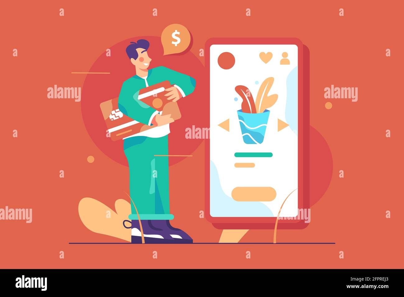 Online shopping card Stock Vector Images - Alamy