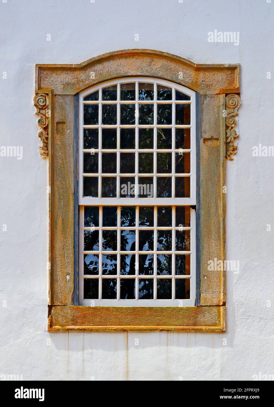 Ancient colonial window in Tiradentes, Minas Gerais, Brazil Stock Photo ...