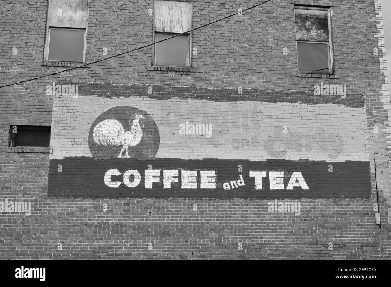 old advertising sign painted on a building Stock Photo - Alamy