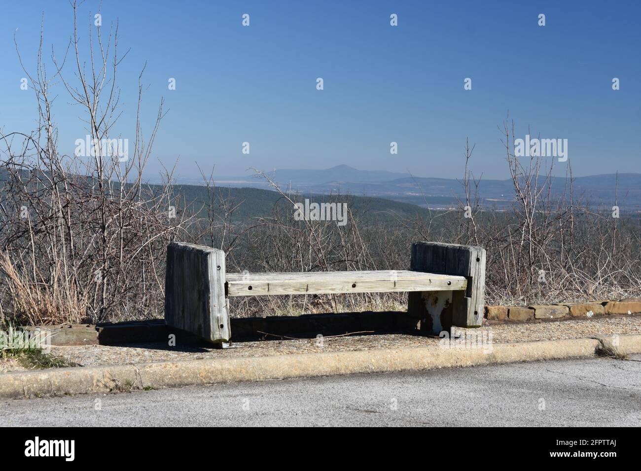 Talimena Scenic byway from Mena Arkansas to Talihina Oklahoma Stock ...