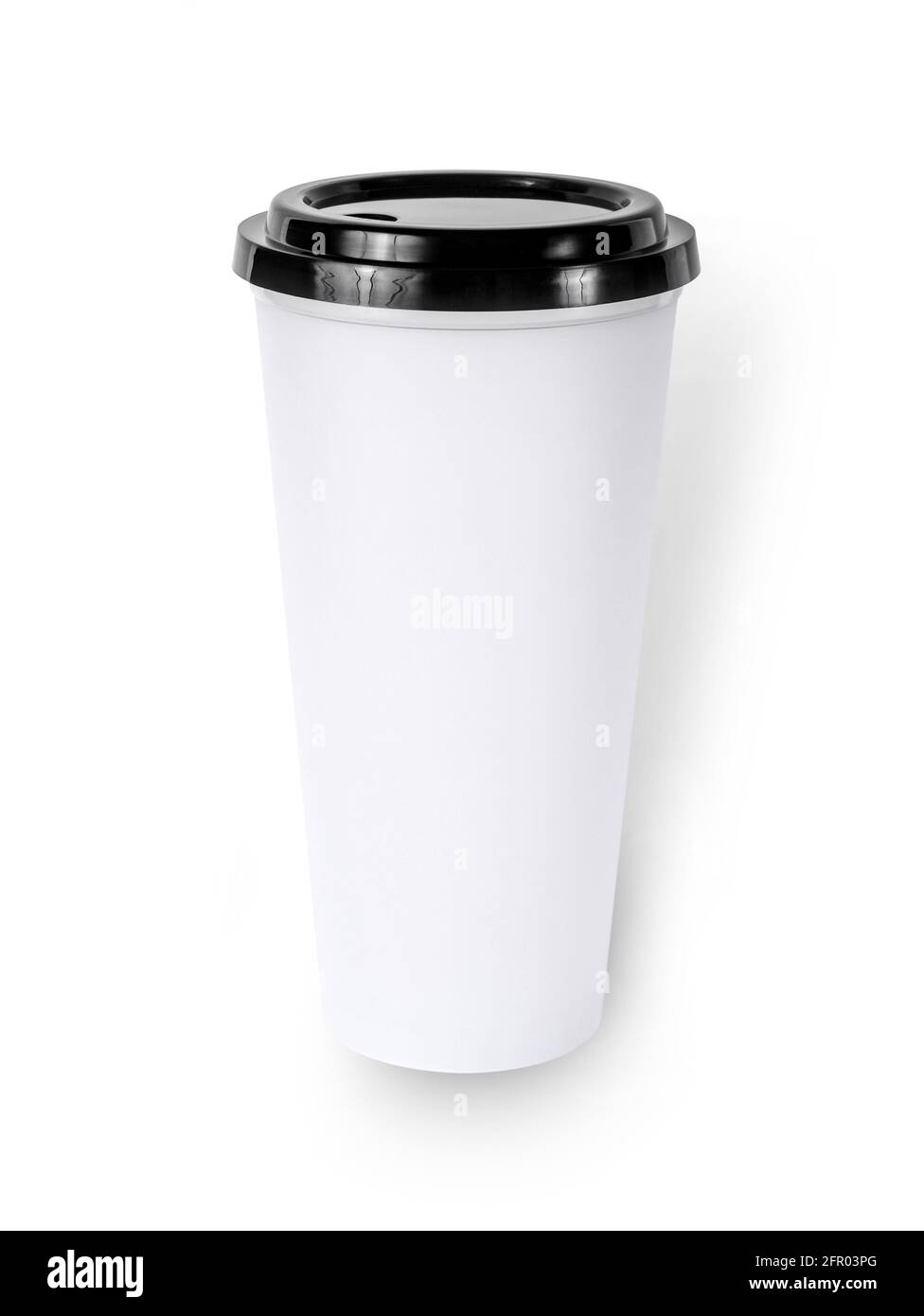 empty cup of coffee on a white background Stock Photo - Alamy