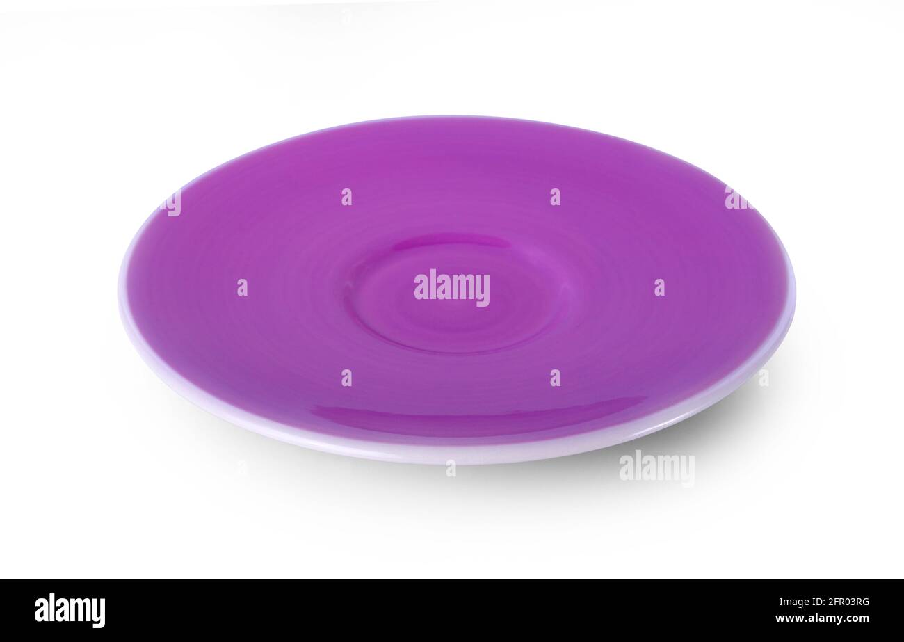 empty plate isolated on white background Stock Photo - Alamy