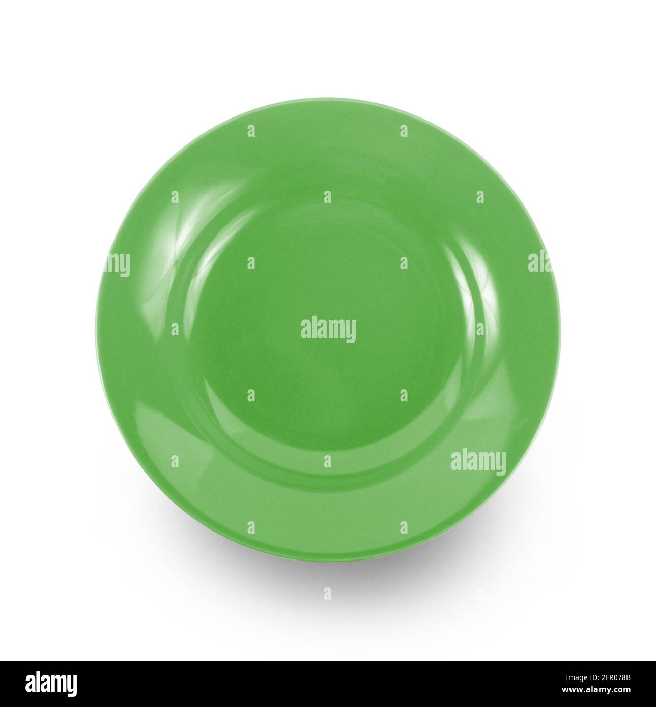 empty plate isolated on white background Stock Photo - Alamy