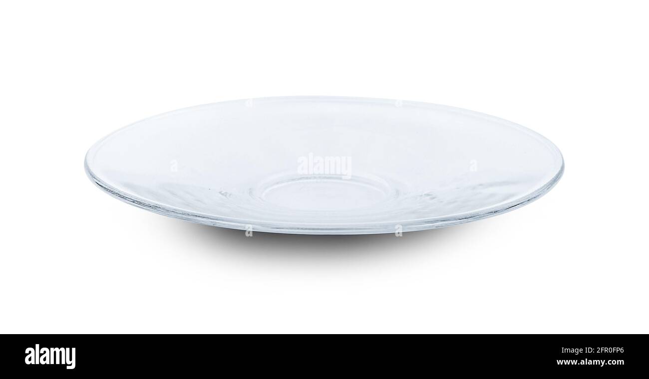 glass plate isolated on white background Stock Photo - Alamy