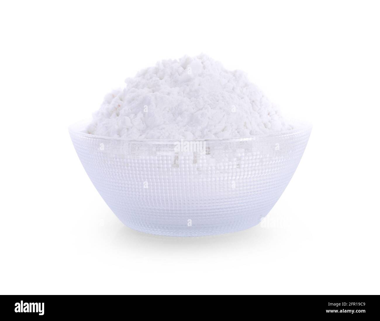 tapioca flour isolated on white background Stock Photo - Alamy
