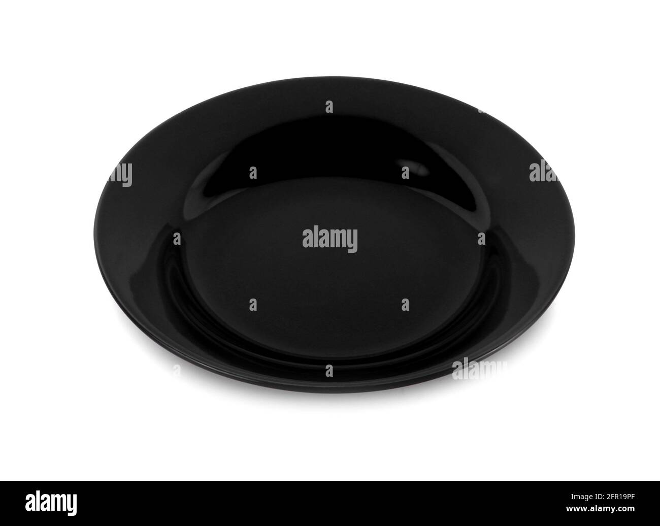 empty plate isolated on white background Stock Photo - Alamy