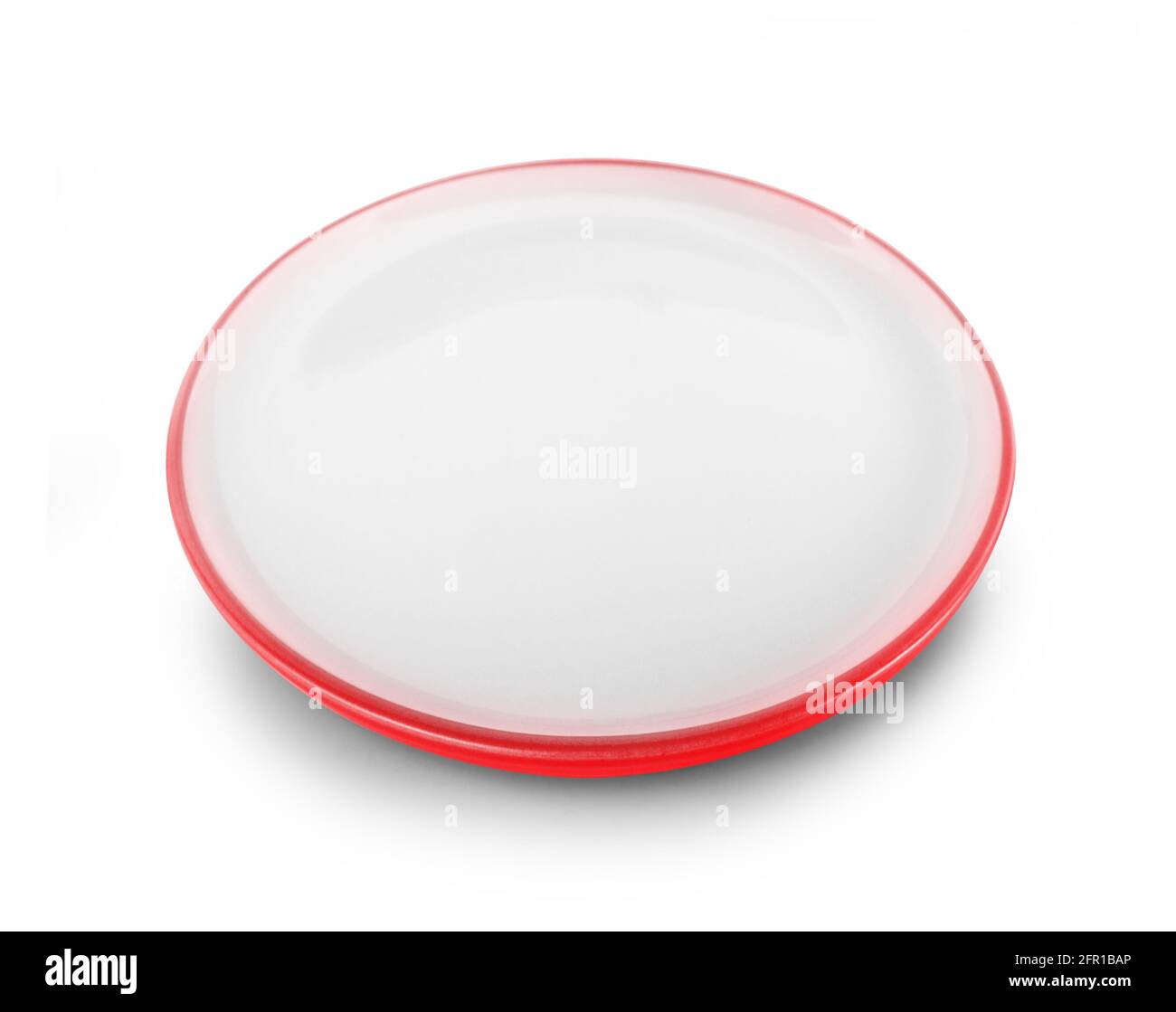 empty plate isolated on white background Stock Photo - Alamy