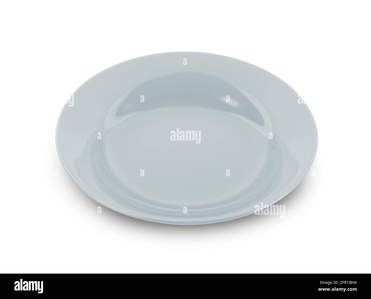 empty plate isolated on white background Stock Photo - Alamy