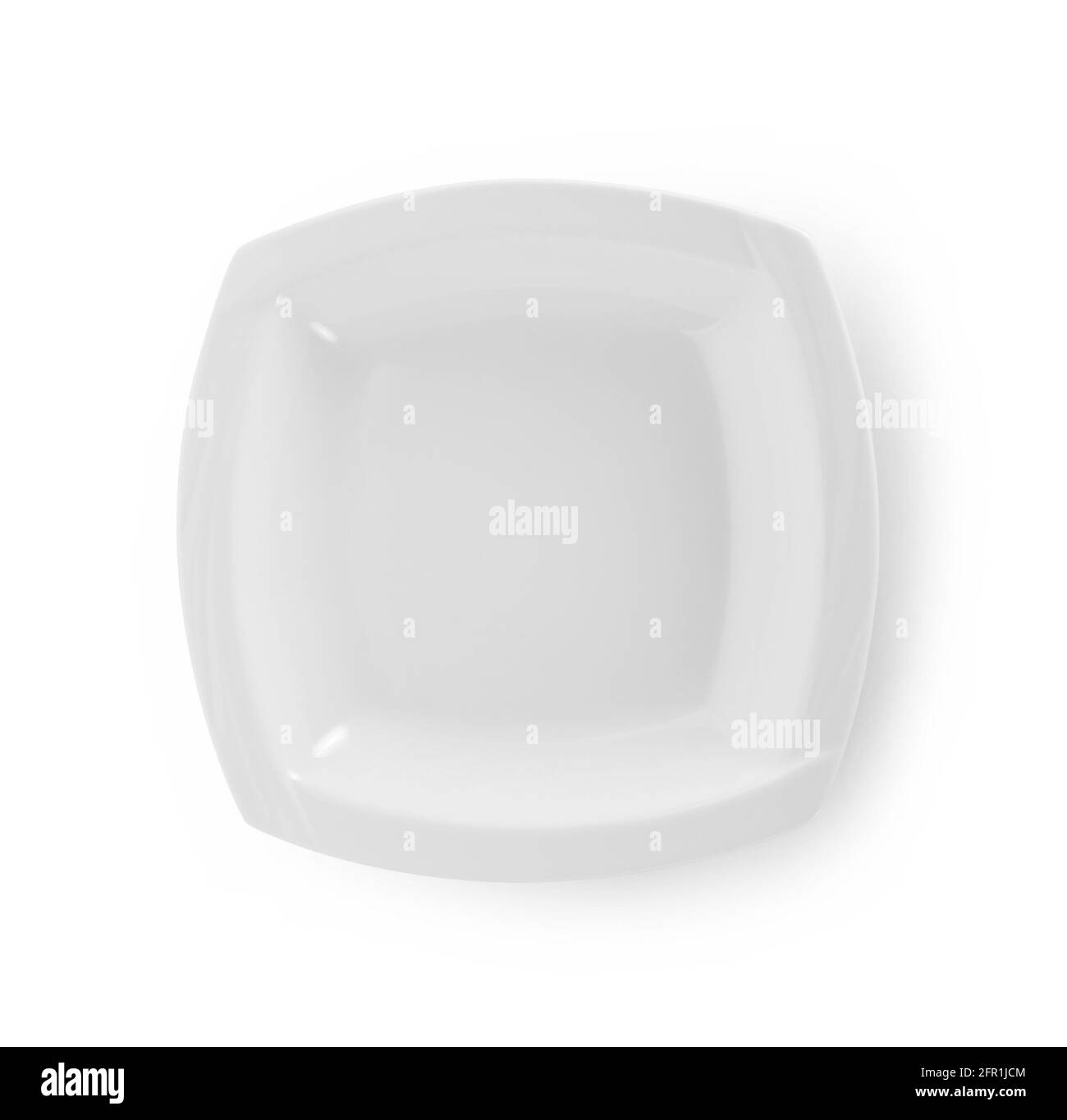 white plate isolated on white background Stock Photo - Alamy