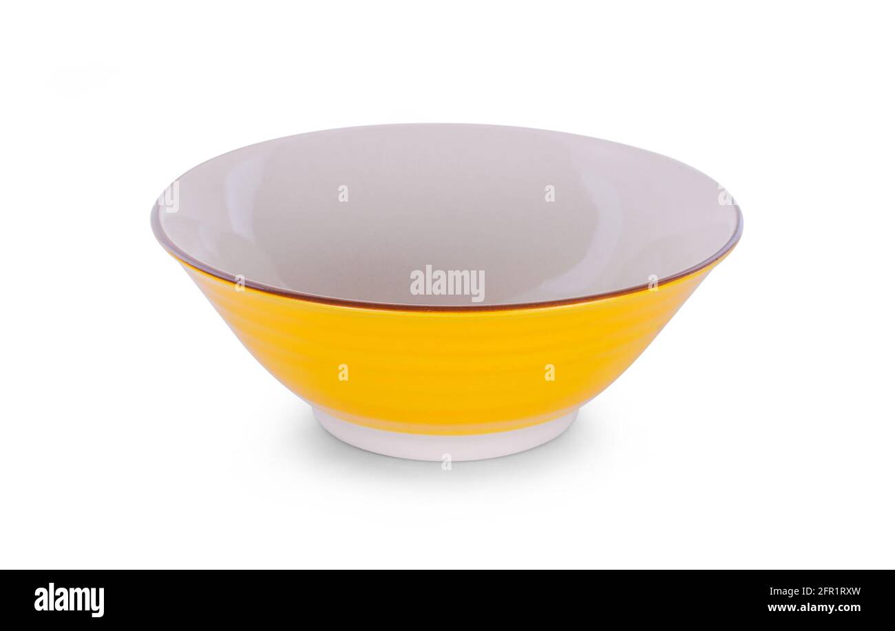empty bowl isolated on white background Stock Photo - Alamy