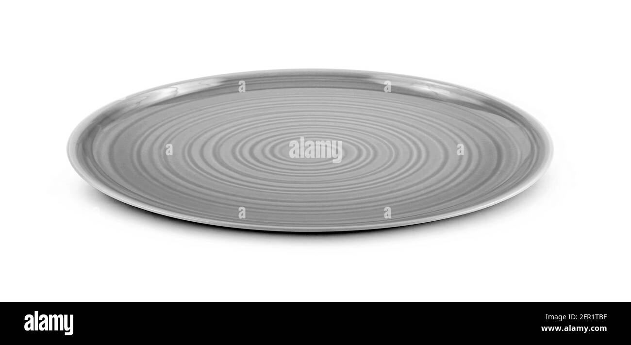 empty plate isolated on white background Stock Photo - Alamy