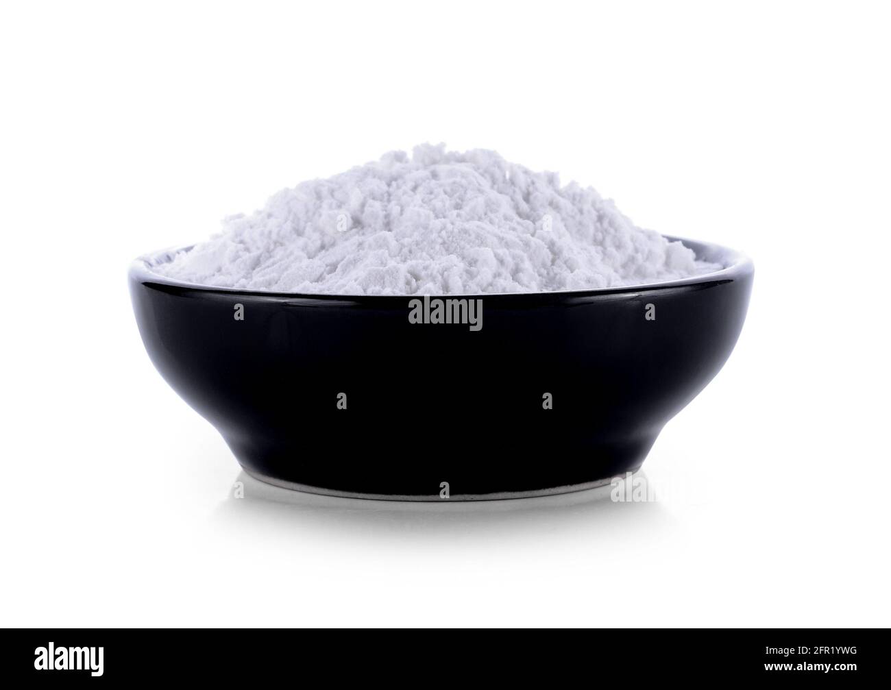 tapioca flour isolated on white background Stock Photo - Alamy