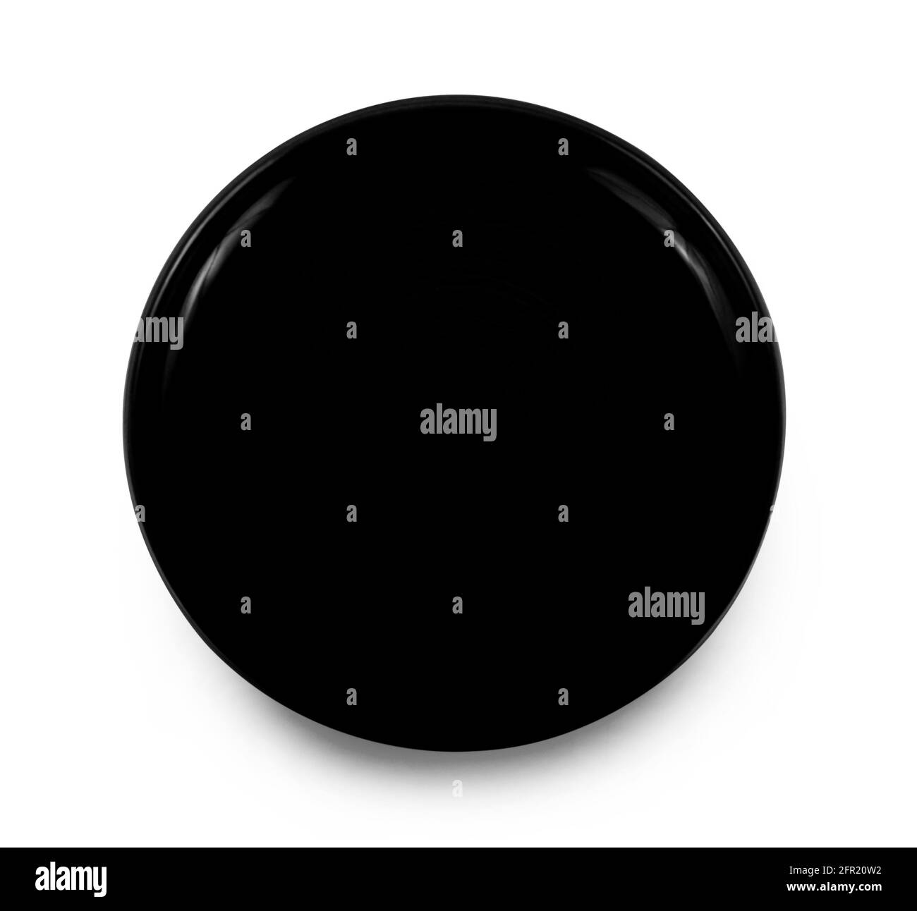empty plate isolated on white background Stock Photo - Alamy