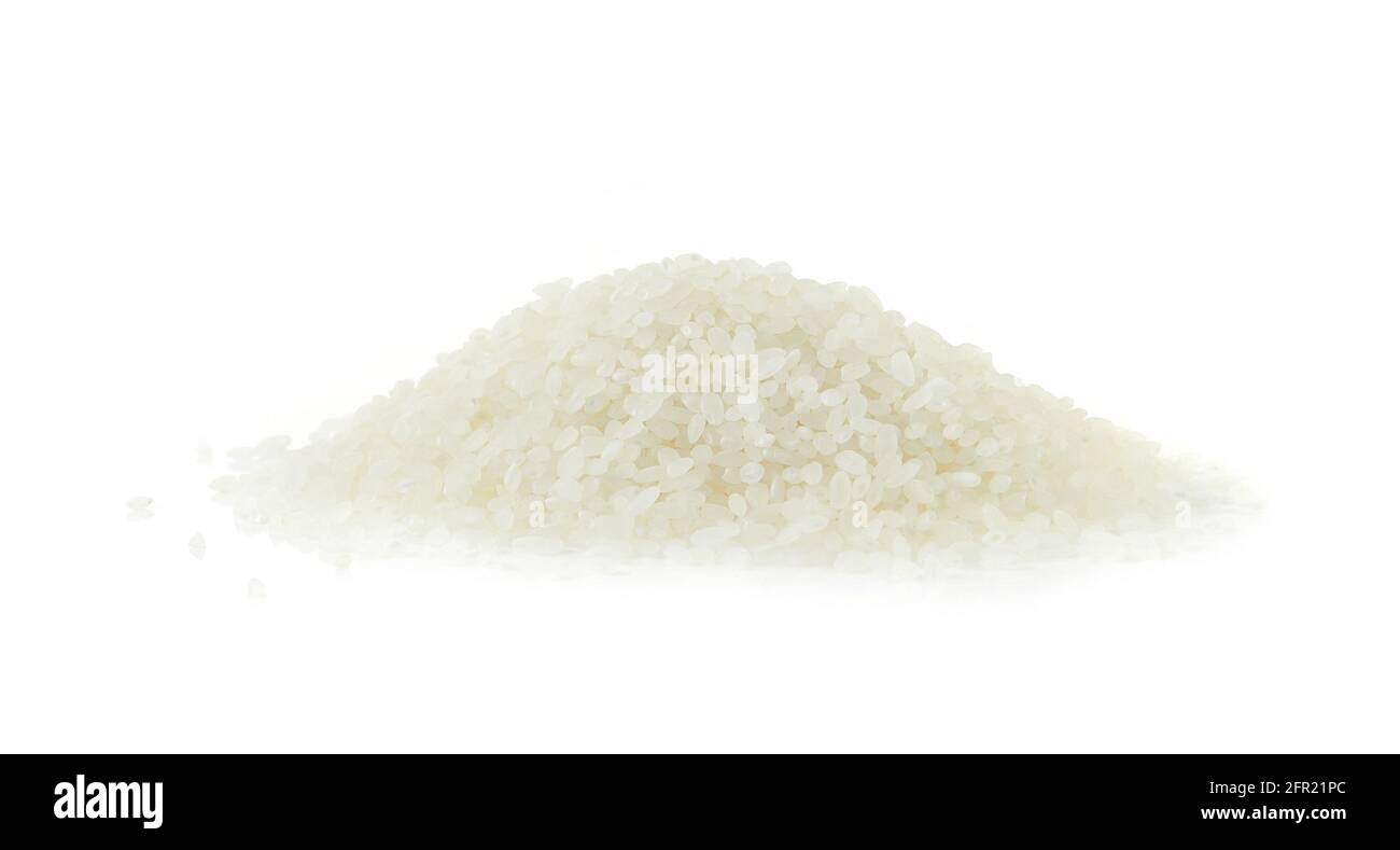 rice grains isolated on white background Stock Photo - Alamy
