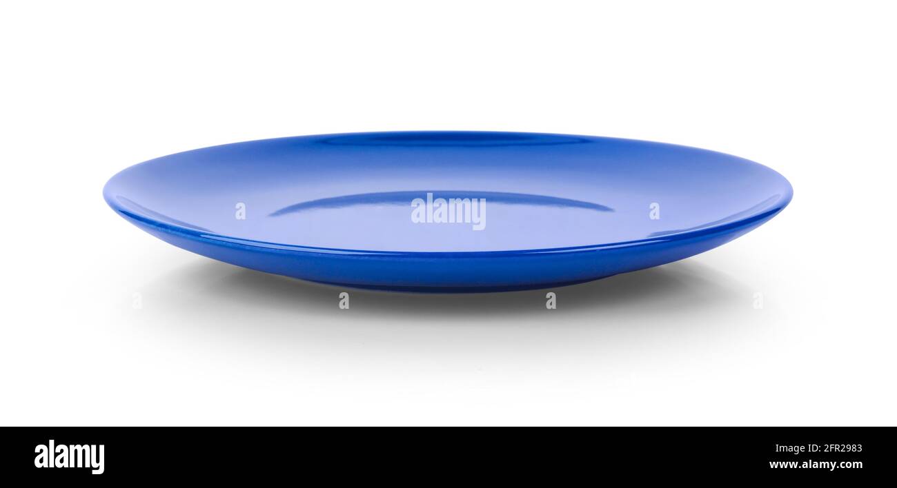 empty plate isolated on white background Stock Photo - Alamy