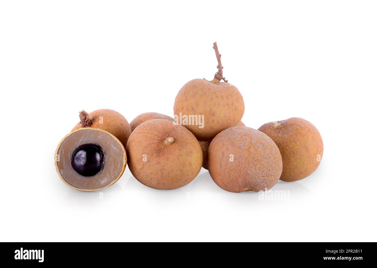 Longan isolated on white background Stock Photo - Alamy