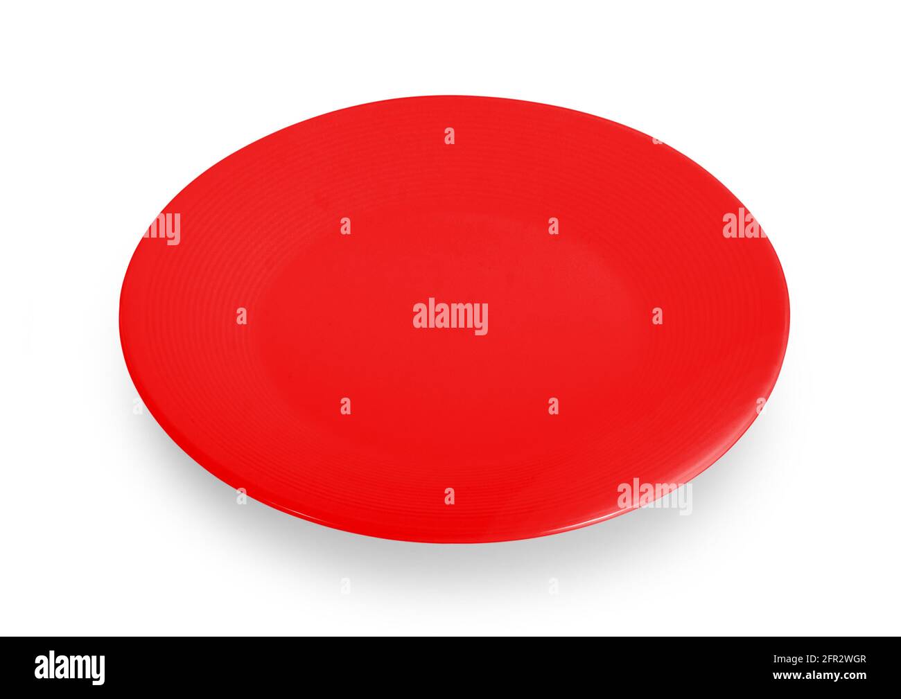 empty plate isolated on white background Stock Photo - Alamy