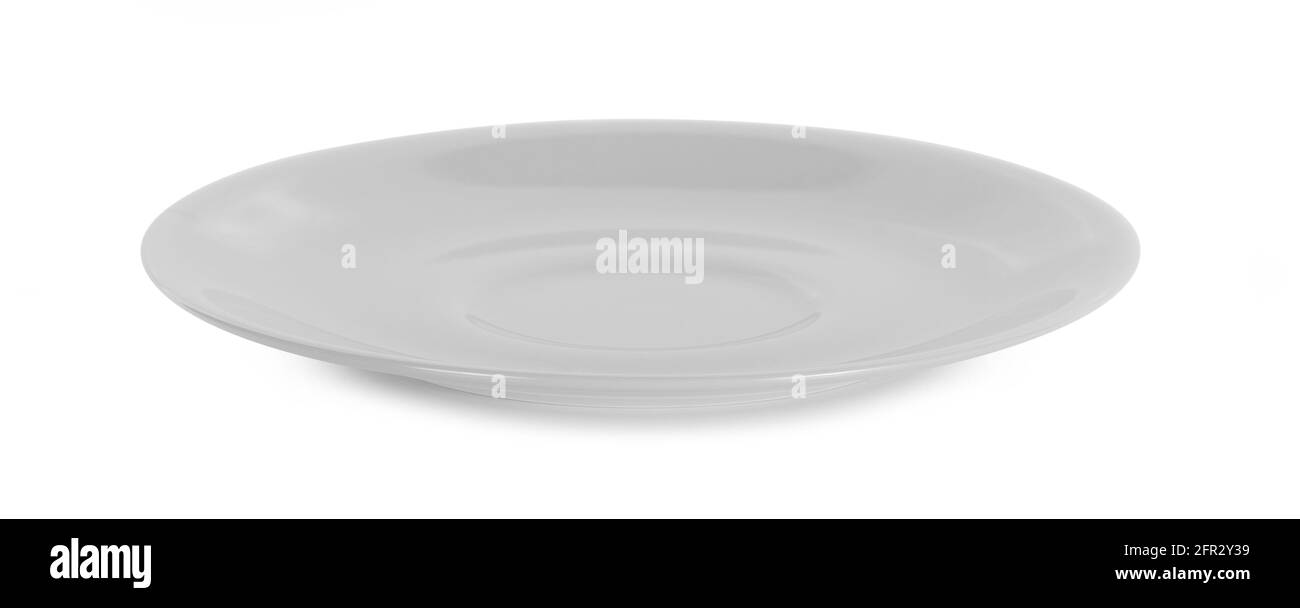 empty plate isolated on white background Stock Photo - Alamy