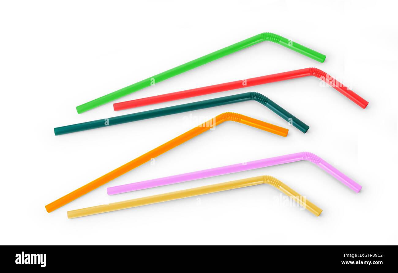 Straw isolated on white background Stock Photo - Alamy
