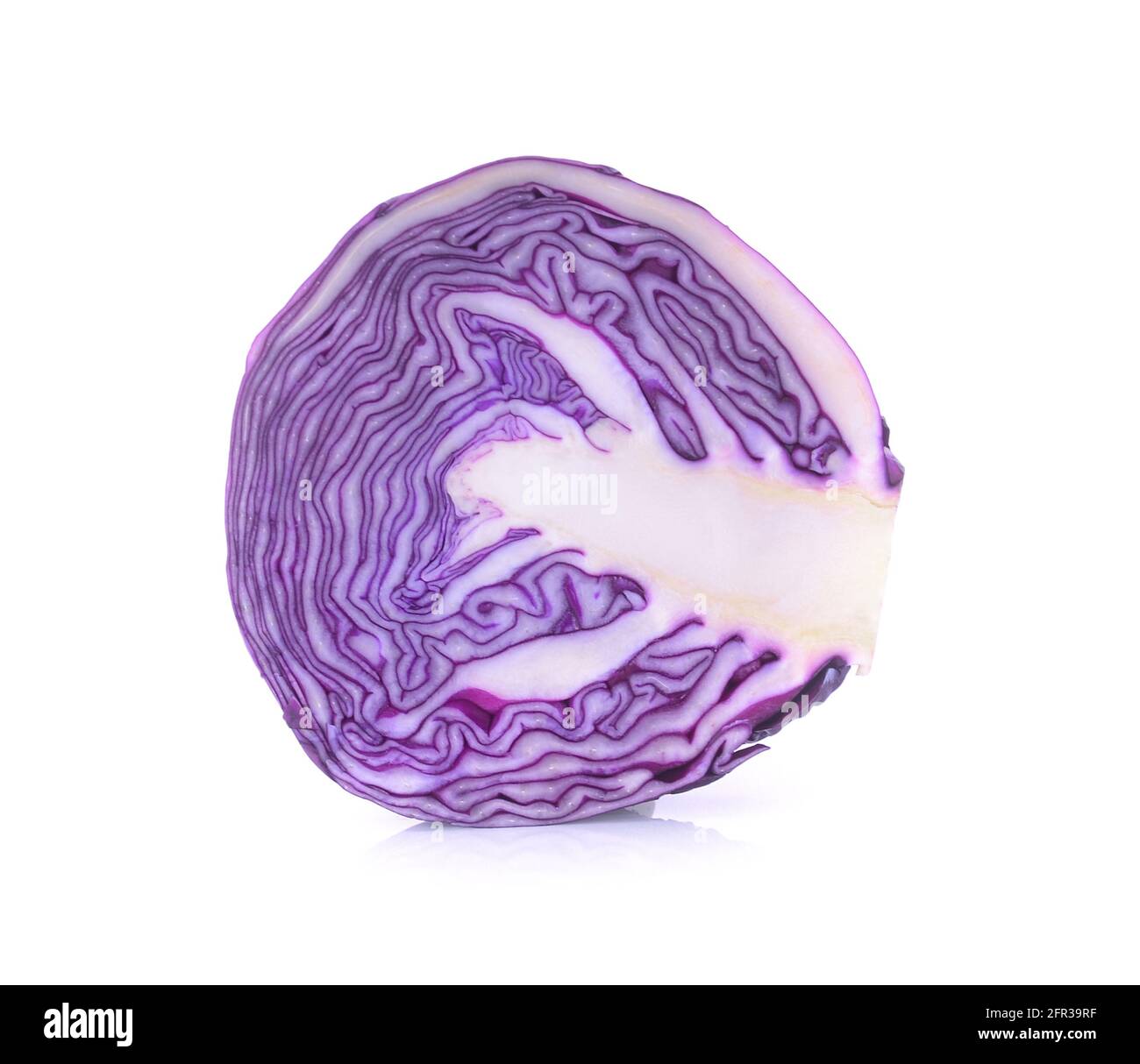 Purple cabbage isolated on white background Stock Photo - Alamy