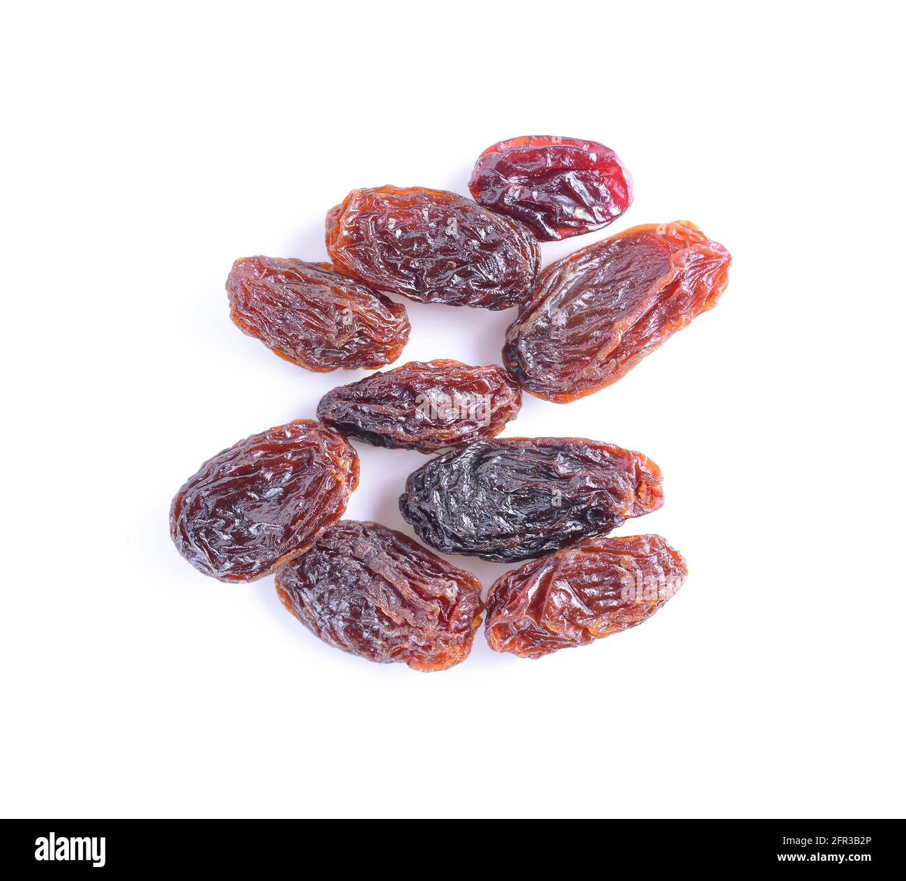 Raisins isolated on white background Stock Photo - Alamy